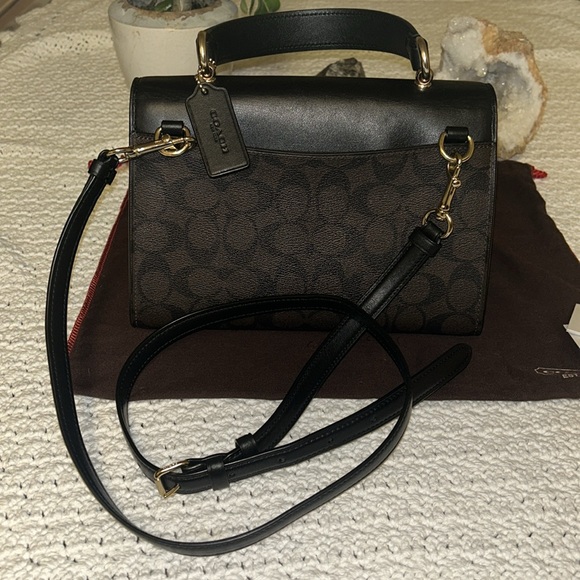 Coach | Bags | Tilly Top Handle Satchel With Signature Canvas Coach ...